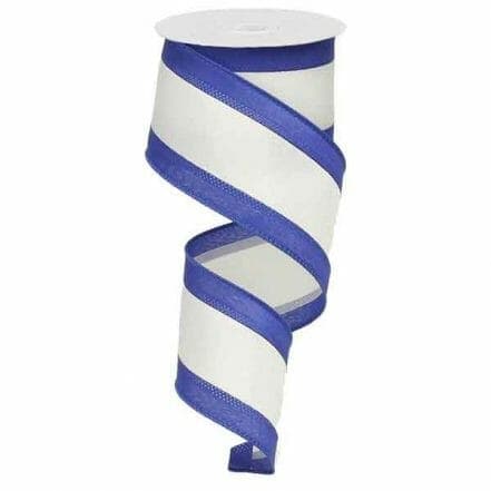 2.5" Blue White Stripe Ribbon RN527225 - Buy Online Now