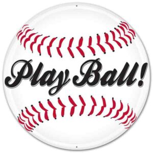 Round Baseball Sign MD0488 - Buy Online Now