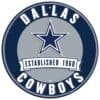 Dallas Cowboys Round Metal Sign
