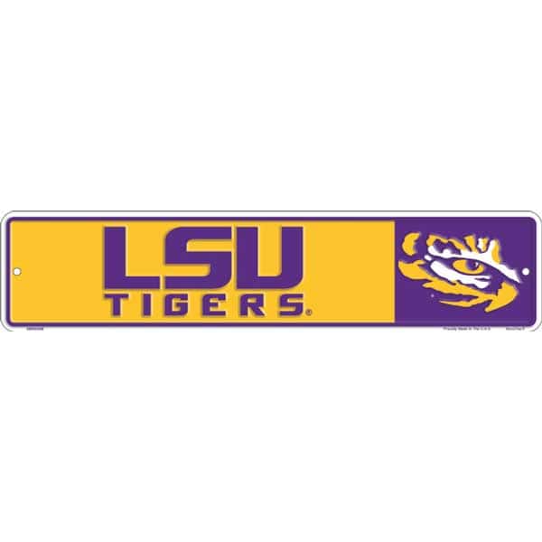 LSU Tigers Rectangle Metal Sign - Buy Online Now