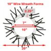 10-20" Red Wire Wreath Frame XX167824
