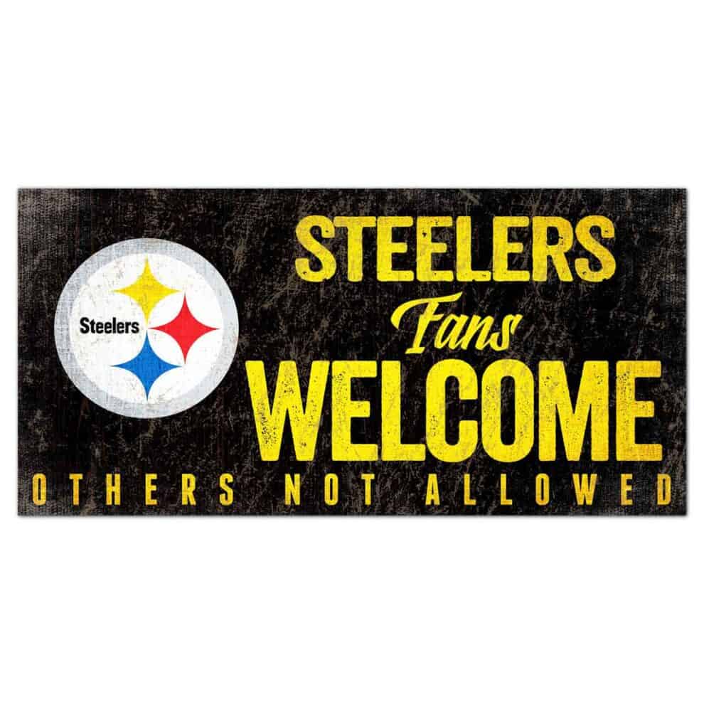 Pittsburgh Steelers Round Metal Sign - Buy Online Now