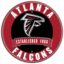 Atlanta Falcons Round Metal Sign
