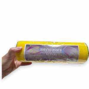 10" Yellow Deco Mesh RE130229
