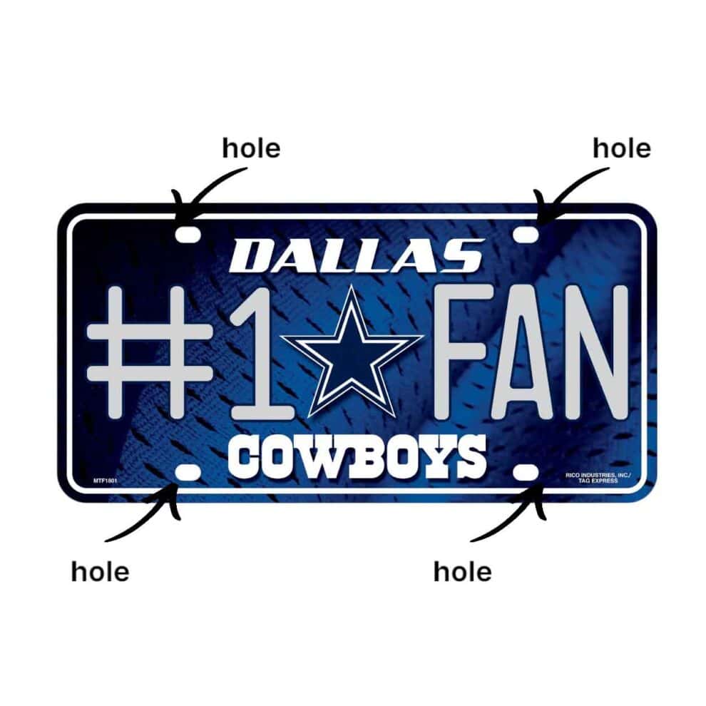 Dallas Cowboys License Plate - Buy Online Now