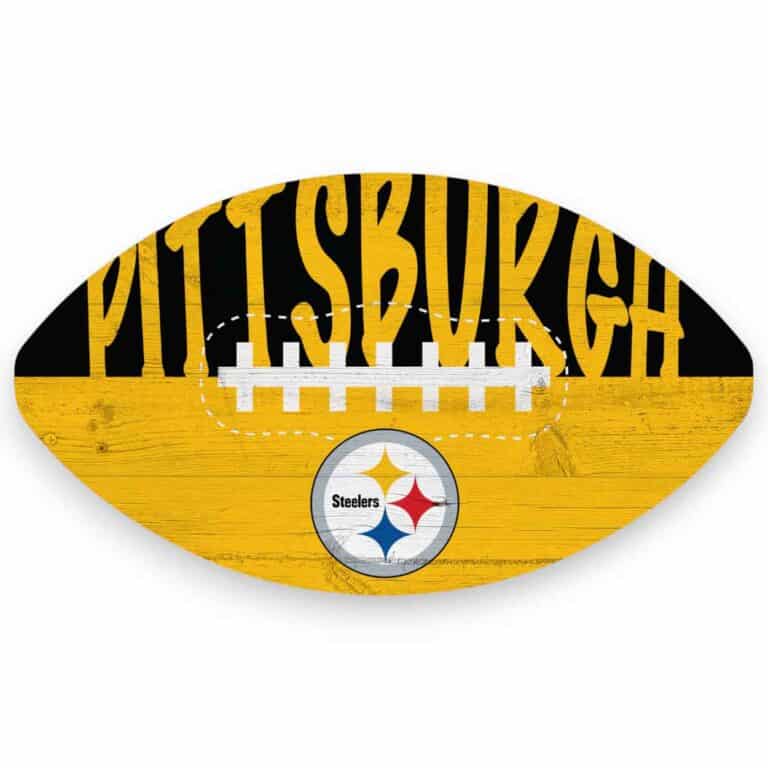 Steelers Color Football Sign