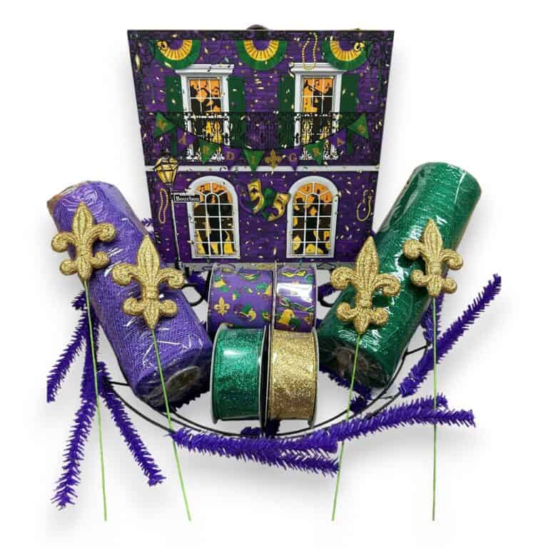Mardi Gras Wreath Kit - Buy Online Now