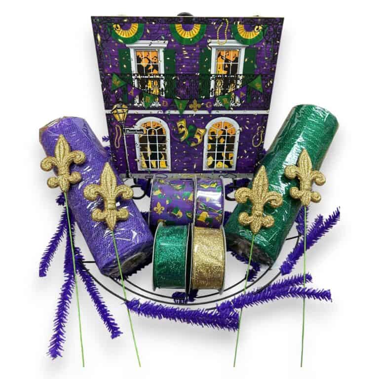 Mardi Gras Wreath Kit - Buy Online Now